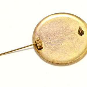 Vintage | Jewelry | Swedish Royal Coat Of Arms Gilt Enamel Brooch ...